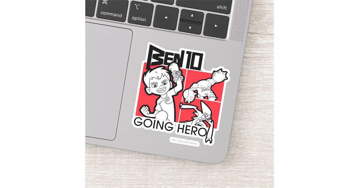 Ben 10 Going Hero Sticker | Zazzle