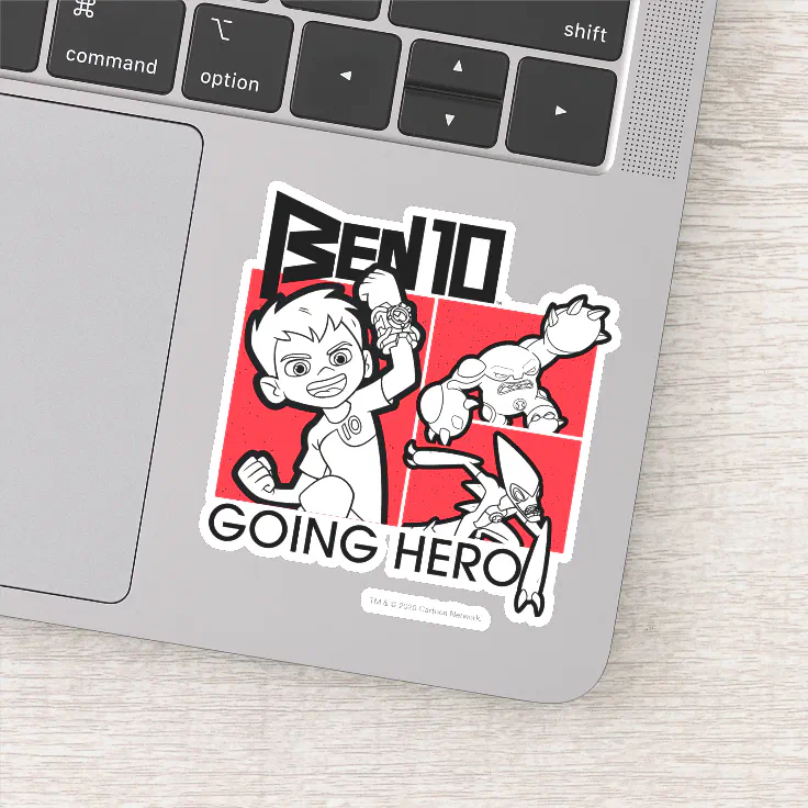 Ben 10 Going Hero Sticker | Zazzle