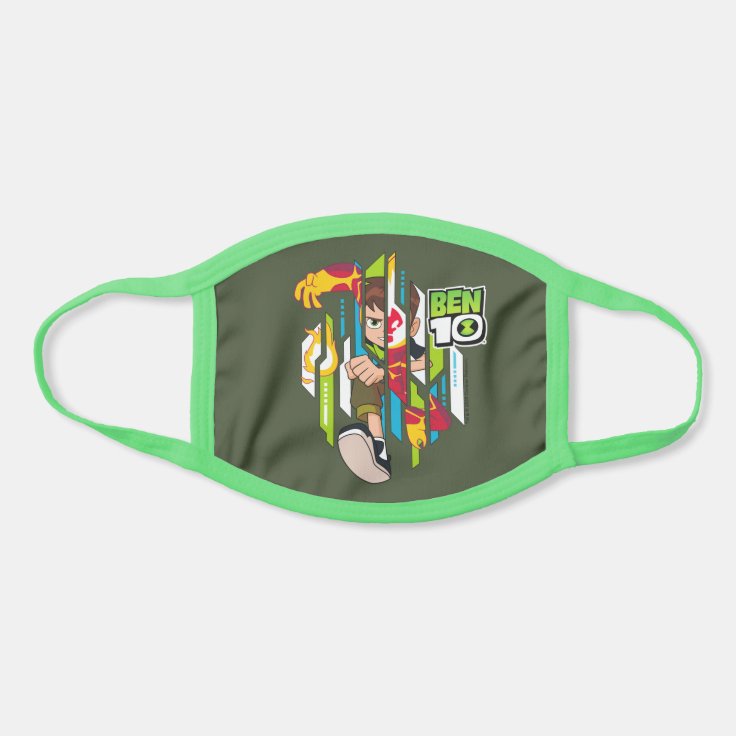 Ben 10 Heatblast DNA Transformation Face Mask | Zazzle