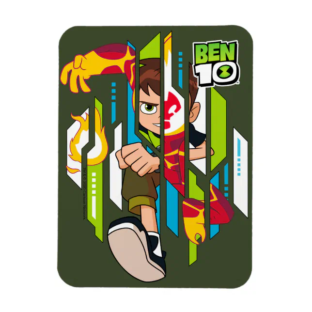 Ben 10 Heatblast DNA Transformation Magnet | Zazzle