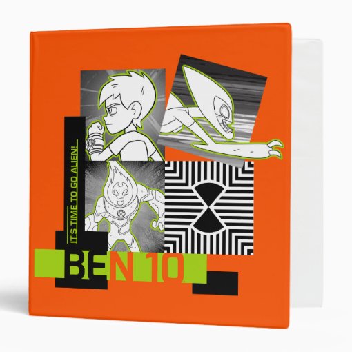 Ben 10 - It's Time To Go Alien 3 Ring Binder | Zazzle
