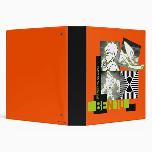 Ben 10 - It's Time To Go Alien 3 Ring Binder | Zazzle