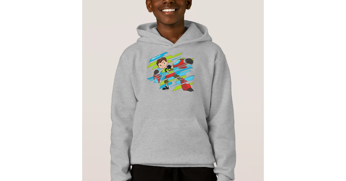 Ben 10 Overflow DNA Transformation Hoodie | Zazzle