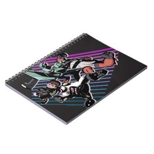 Ben 10 Retro Alien Group Graphic Notebook | Zazzle