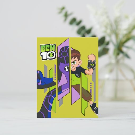 Ben 10 Upgrade DNA Transformation Invitation Postcard | Zazzle