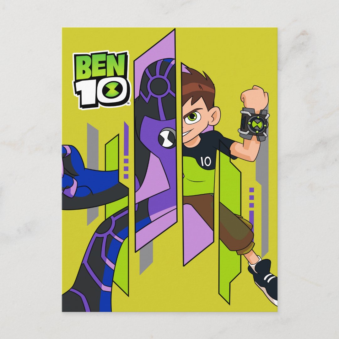 Ben 10 Upgrade DNA Transformation Invitation Postcard | Zazzle
