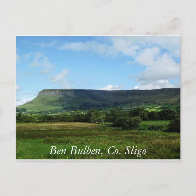 Ben Bulben, Co Sligo Ireland Postcard | Zazzle