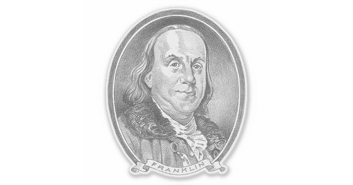 Ben Franklin Sticker | Zazzle