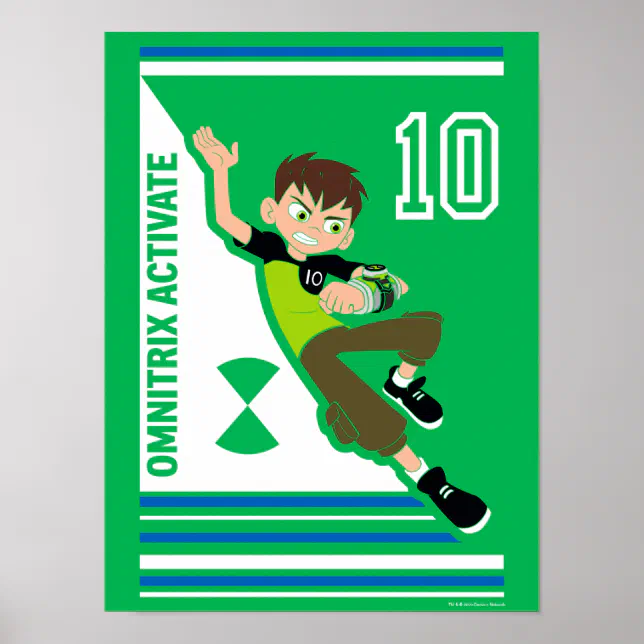 Ben Tennyson Athletic Graphic Poster | Zazzle