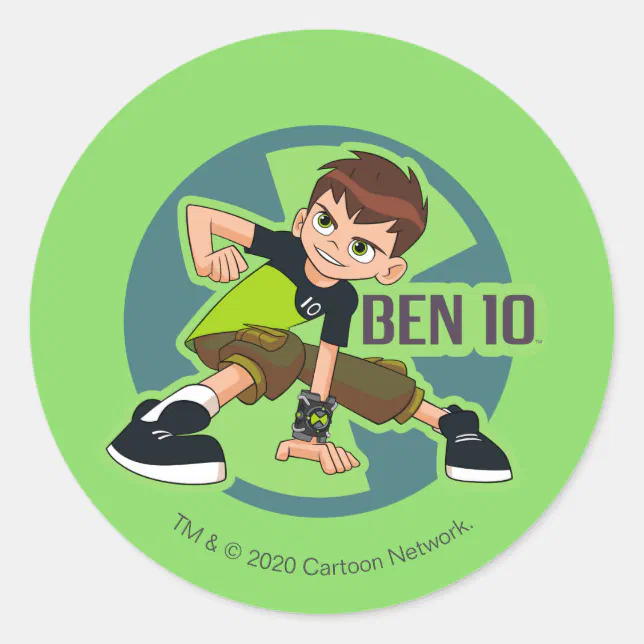Ben Tennyson Omnitrix Graphic Classic Round Sticker | Zazzle