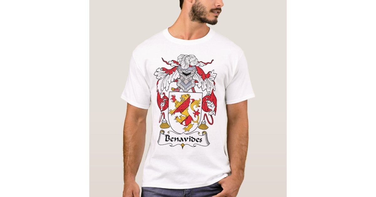 Benavides Family Crest T-Shirt | Zazzle