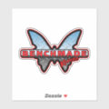 Benchmade Knives 80’s Retro Chrome Butterfly Sticker | Zazzle