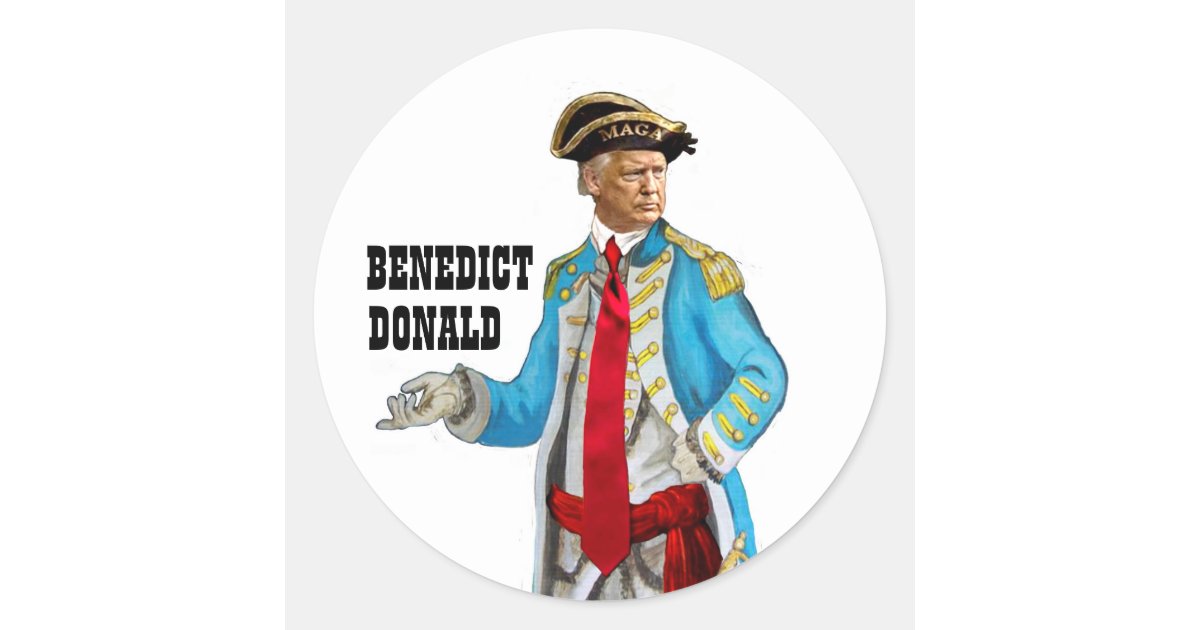 Benedict Donald Classic Round Sticker | Zazzle