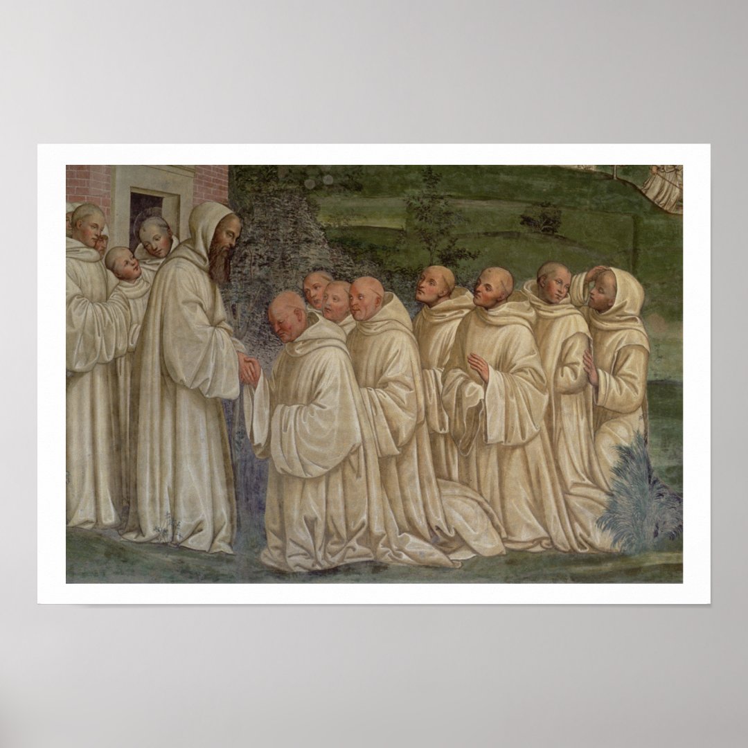 Benedictine Monks, from the Life of St. Benedict ( Poster | Zazzle