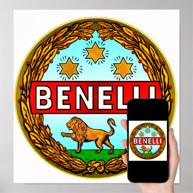 Benelli Motorcycles logo Poster | Zazzle