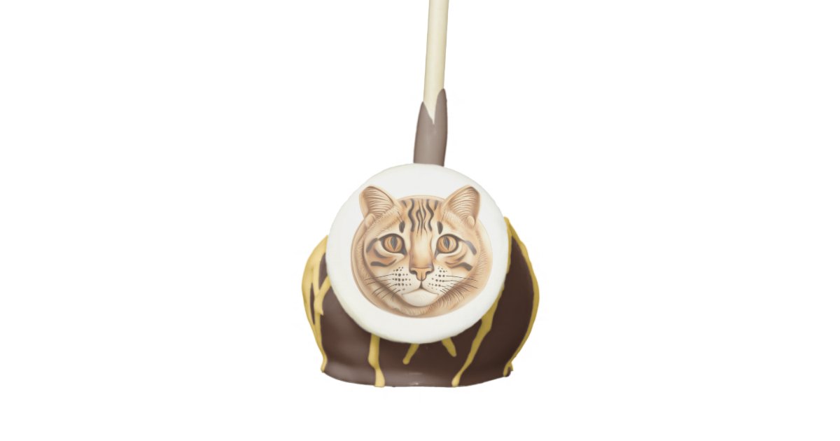 Bengal Cat 3D Inspired Cake Pops | Zazzle
