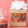 Bengal Tiger Rectangular Sticker | Zazzle