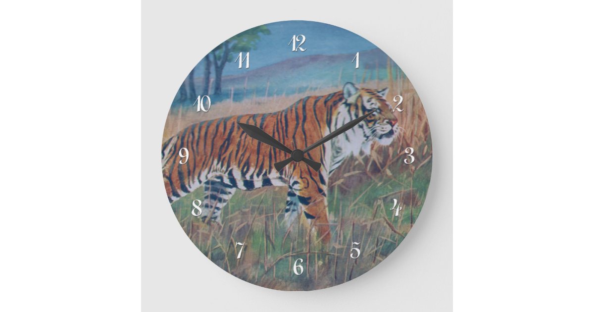 Bengal Tiger Wall Clock | Zazzle