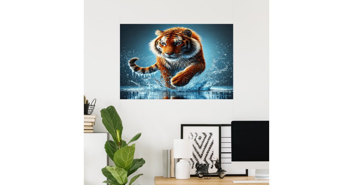 Bengal's Ocean Dance Poster | Zazzle