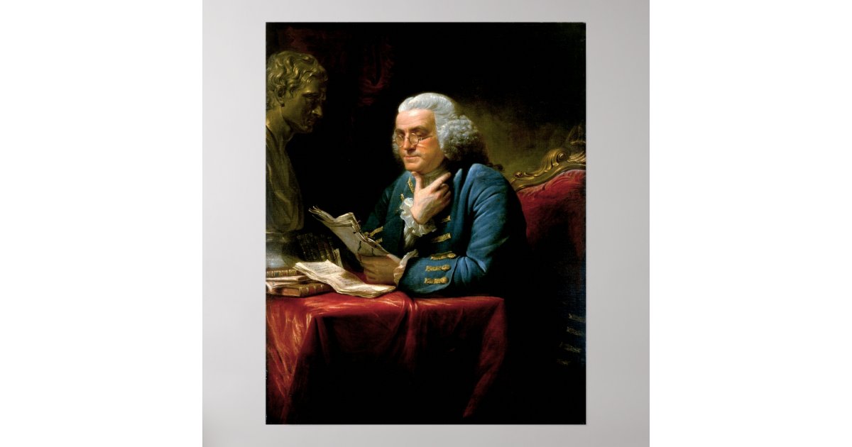 Benjamin Franklin Portrait Poster | Zazzle