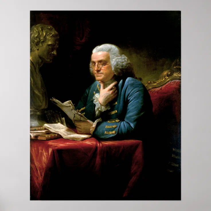 Benjamin Franklin Portrait Poster | Zazzle