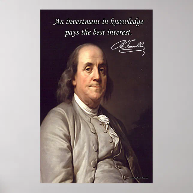 Benjamin Franklin Poster | Zazzle