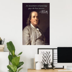 Benjamin Franklin Poster | Zazzle
