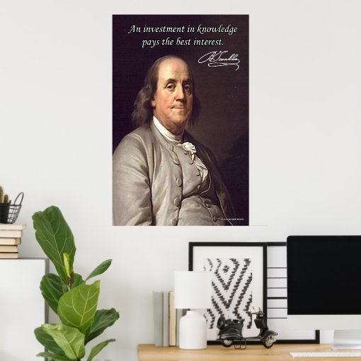 Benjamin Franklin Poster | Zazzle