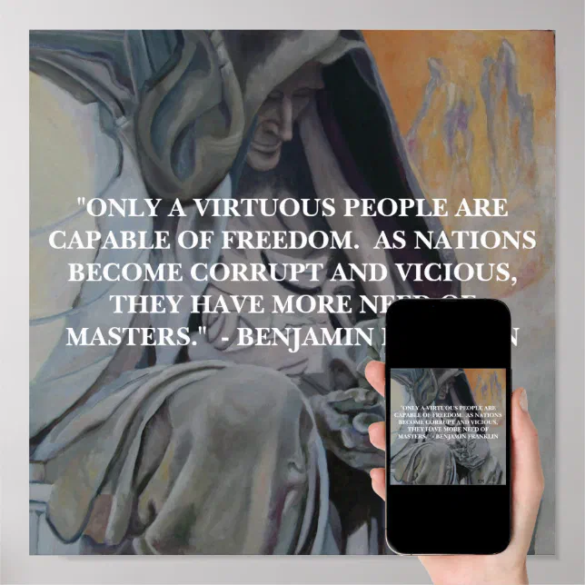 BENJAMIN FRANKLIN QUOTE - POSTER | Zazzle