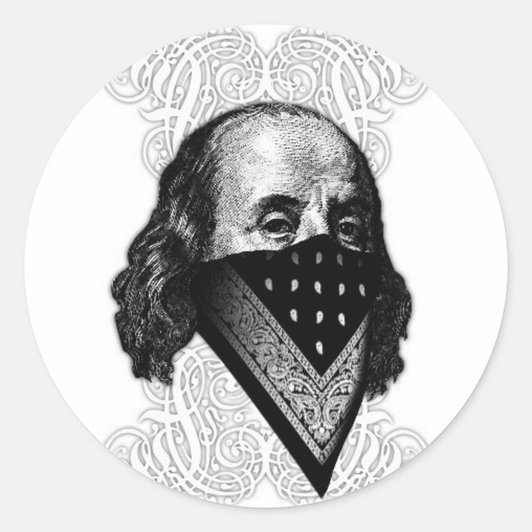 Benjamin Franklin Sticker | Zazzle