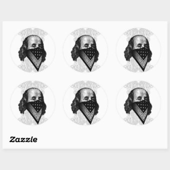 Benjamin Franklin Sticker | Zazzle