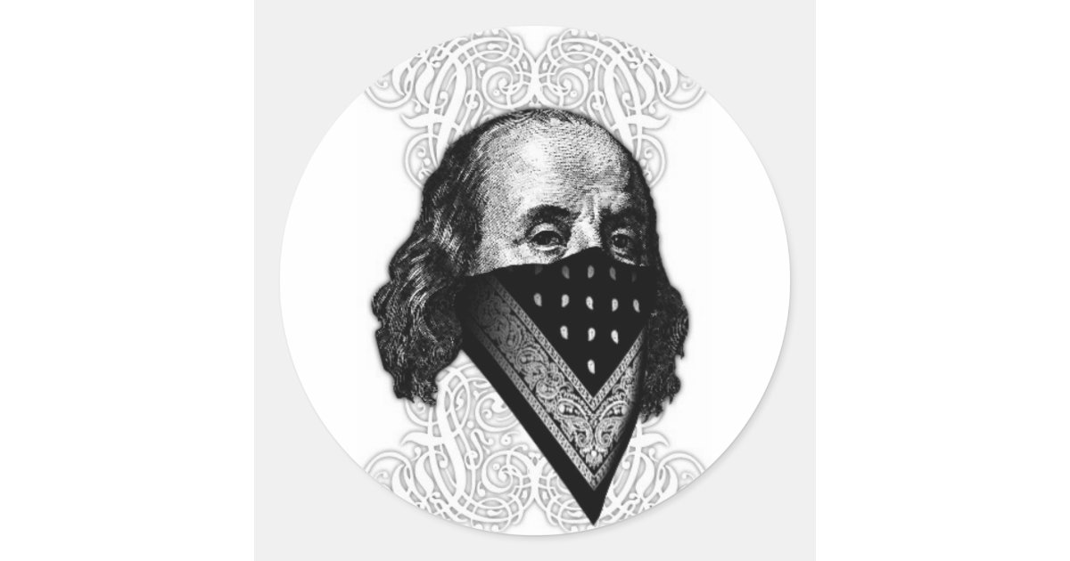 Benjamin Franklin Sticker | Zazzle
