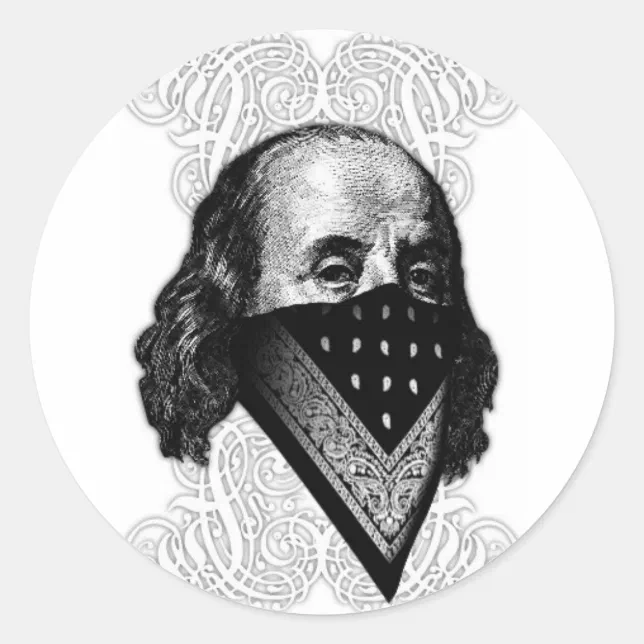 Benjamin Franklin Sticker | Zazzle
