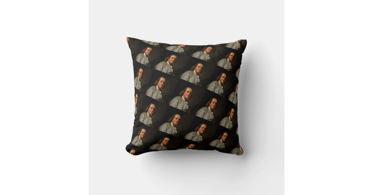 BENJAMIN FRANKLIN THROW PILLOW | Zazzle