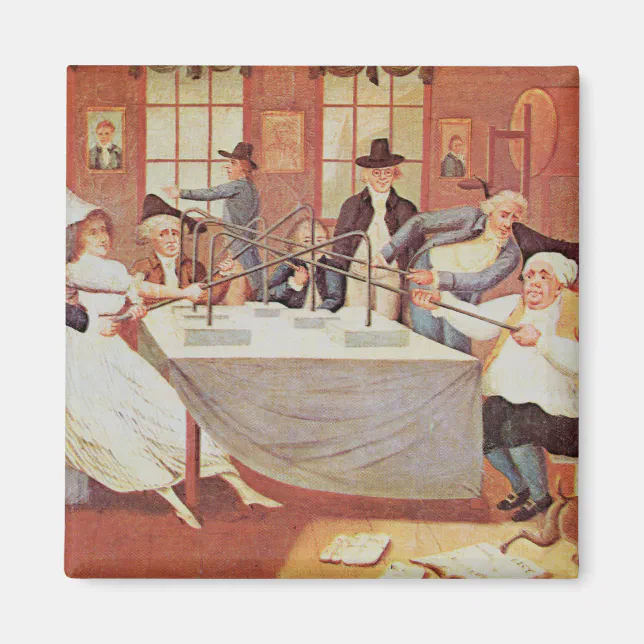 Benjamin Franklin's experiments with electricity Magnet | Zazzle