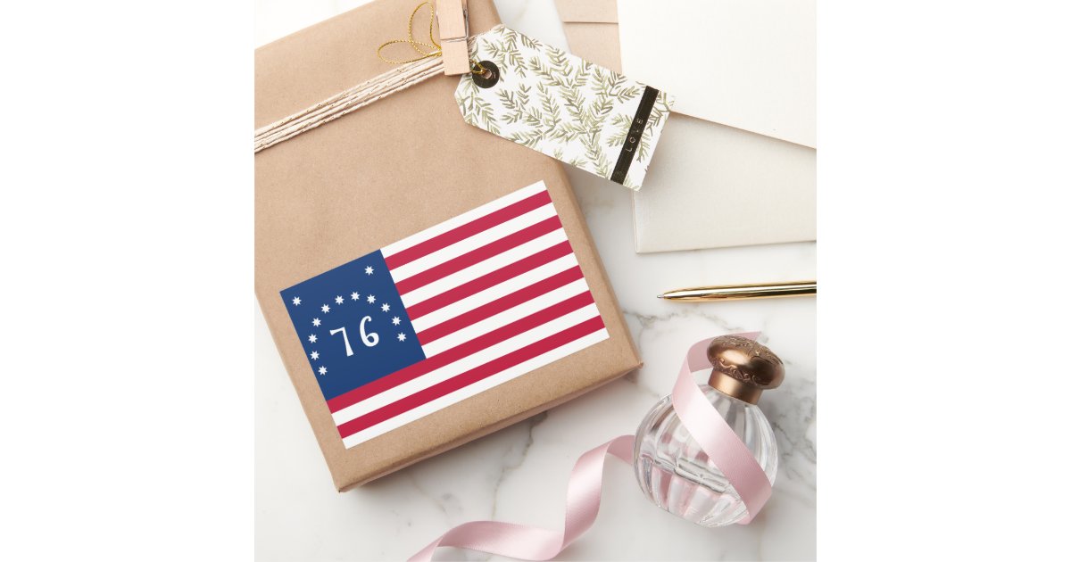 Bennington's Banner: The 76 American Battle Flag Rectangular Sticker ...