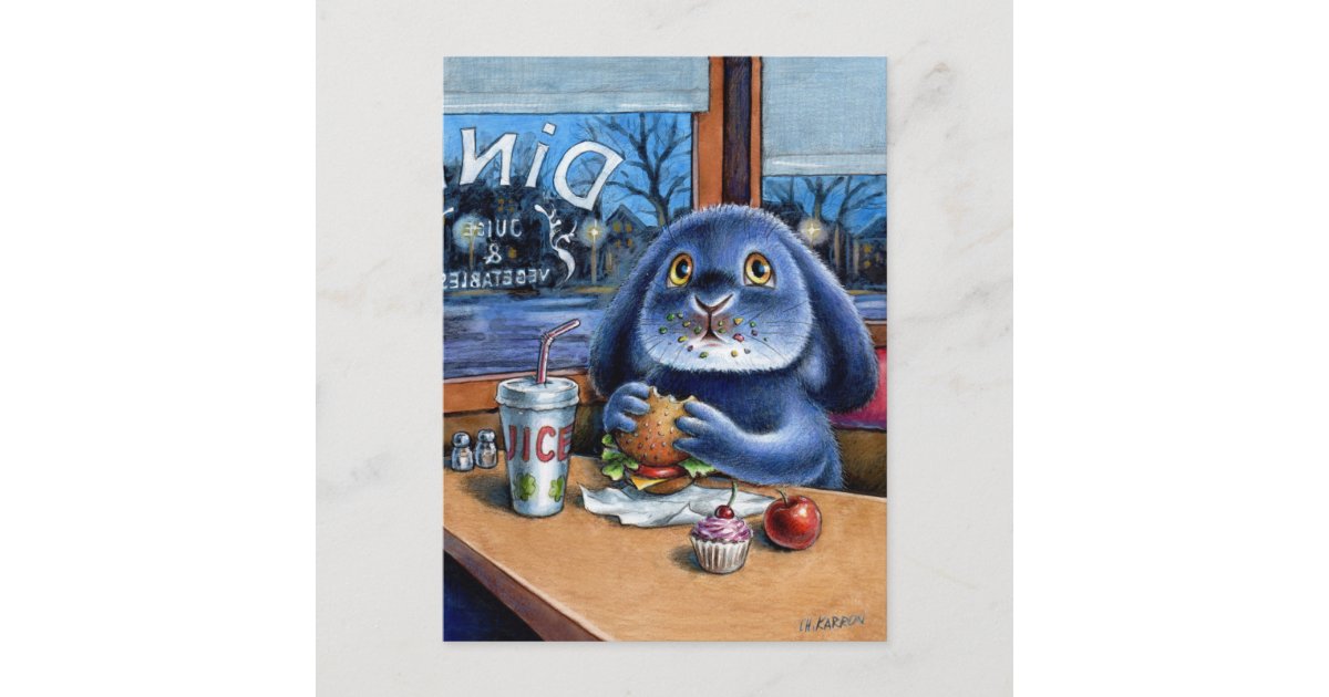 Benny Blue - Diner Postcard | Zazzle