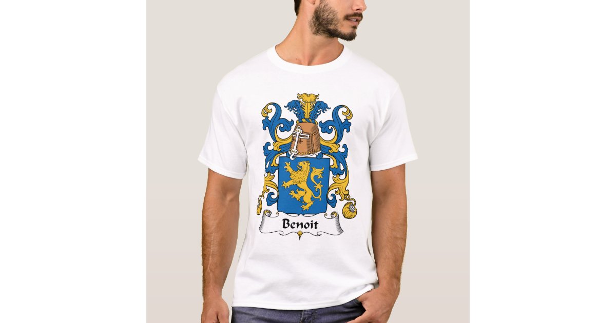 Benoit Family Crest T-Shirt | Zazzle