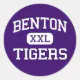 Benton - Tigers - High School - Benton Louisiana Classic Round Sticker ...