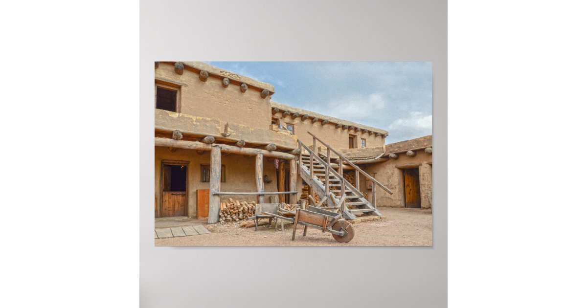 Bent's Old Fort Courtyard, Colorado Poster | Zazzle