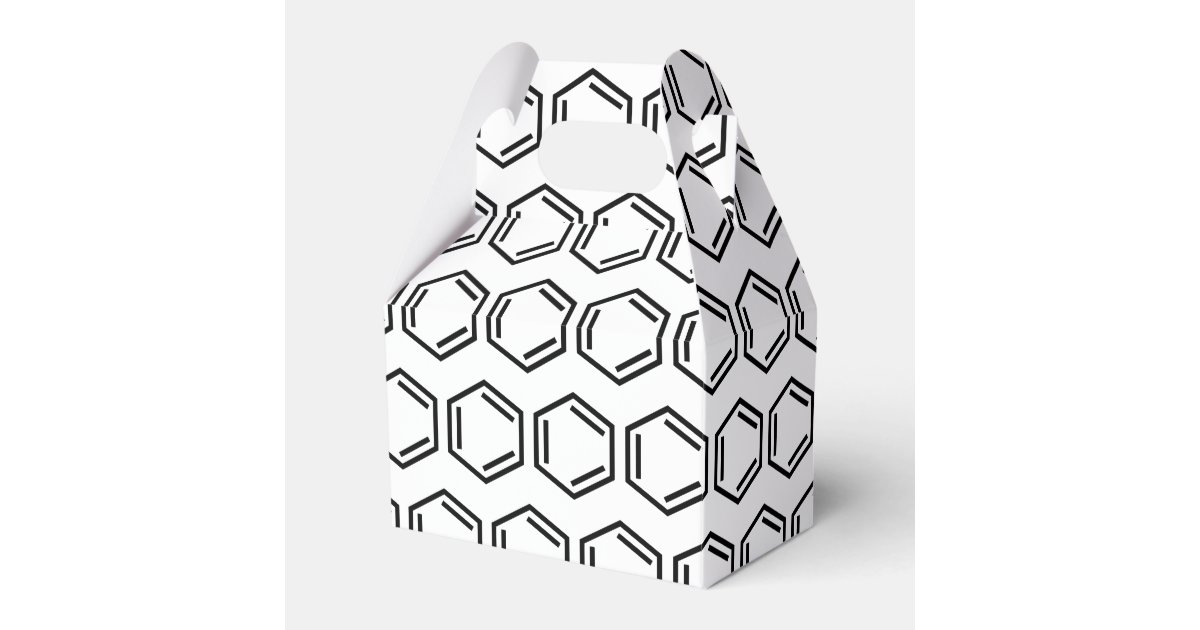 BENZENE RING SYMBOL FAVOR BOXES | Zazzle