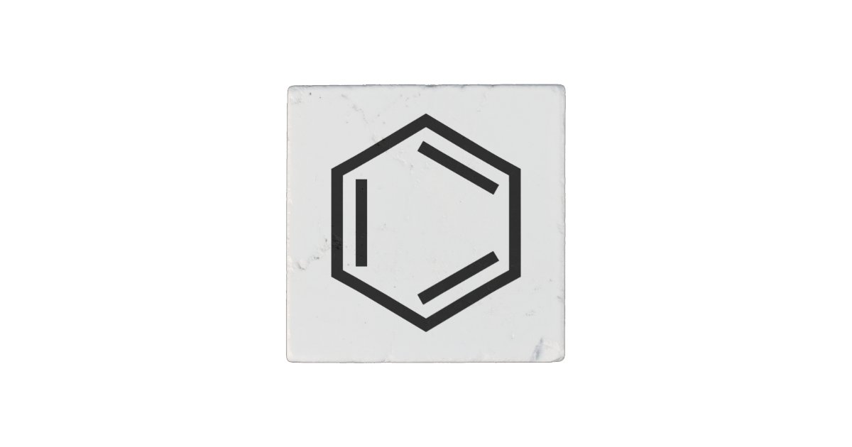 BENZENE RING SYMBOL STONE MAGNET | Zazzle