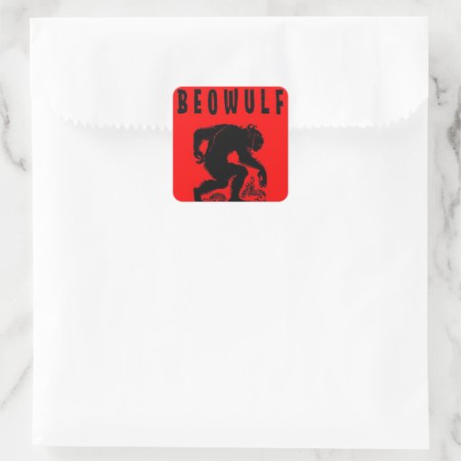Beowulf - Grendel Square Sticker | Zazzle