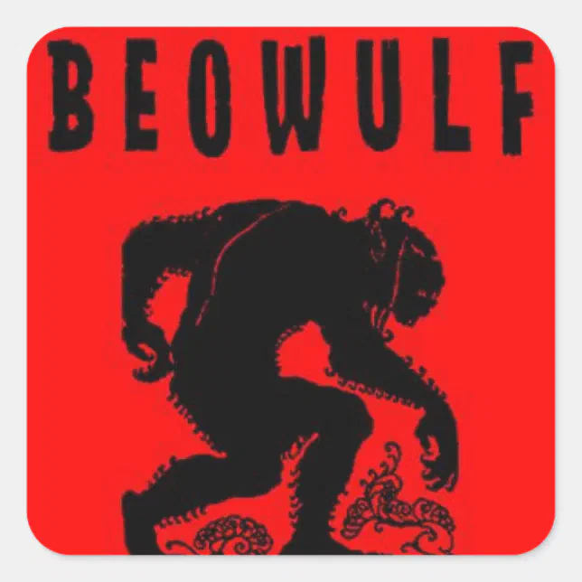 Beowulf - Grendel Square Sticker | Zazzle