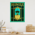 Beowulf ~ Vintage Book Cover Poster | Zazzle