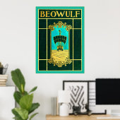 Beowulf ~ Vintage Book Cover Poster | Zazzle