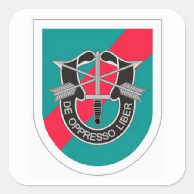 BERET FLASH/DUI 20TH SPECIAL FORCES GROUP STICKERS | Zazzle