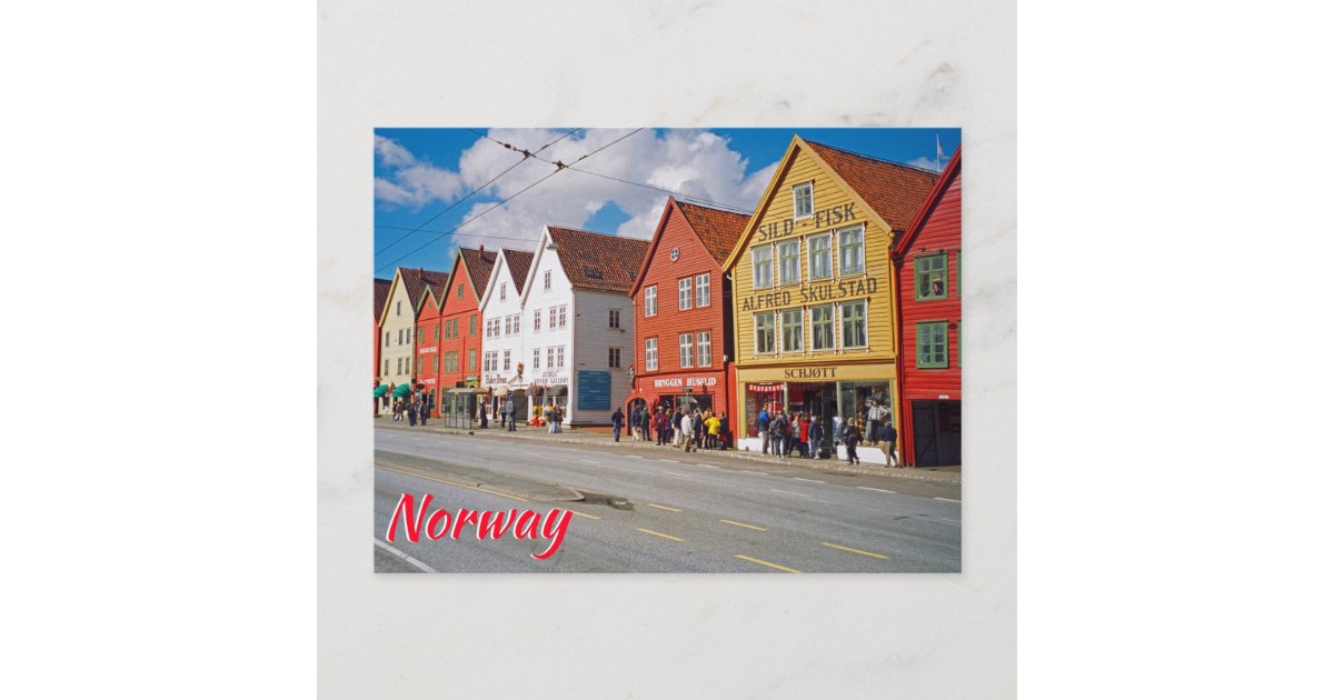 Bergen, Norway Postcard | Zazzle