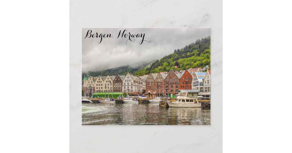 Bergen Norway Travel Photo Postcard | Zazzle