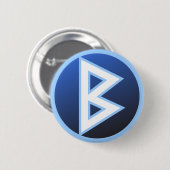 Berkana Beorc Rune Button | Zazzle